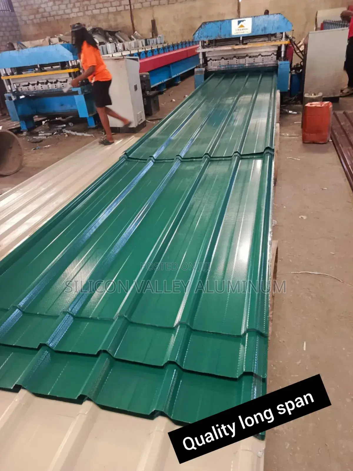 0.55mm (Abuja Standard) Aluminium Longspan Roofing Sheets in Idu ...
