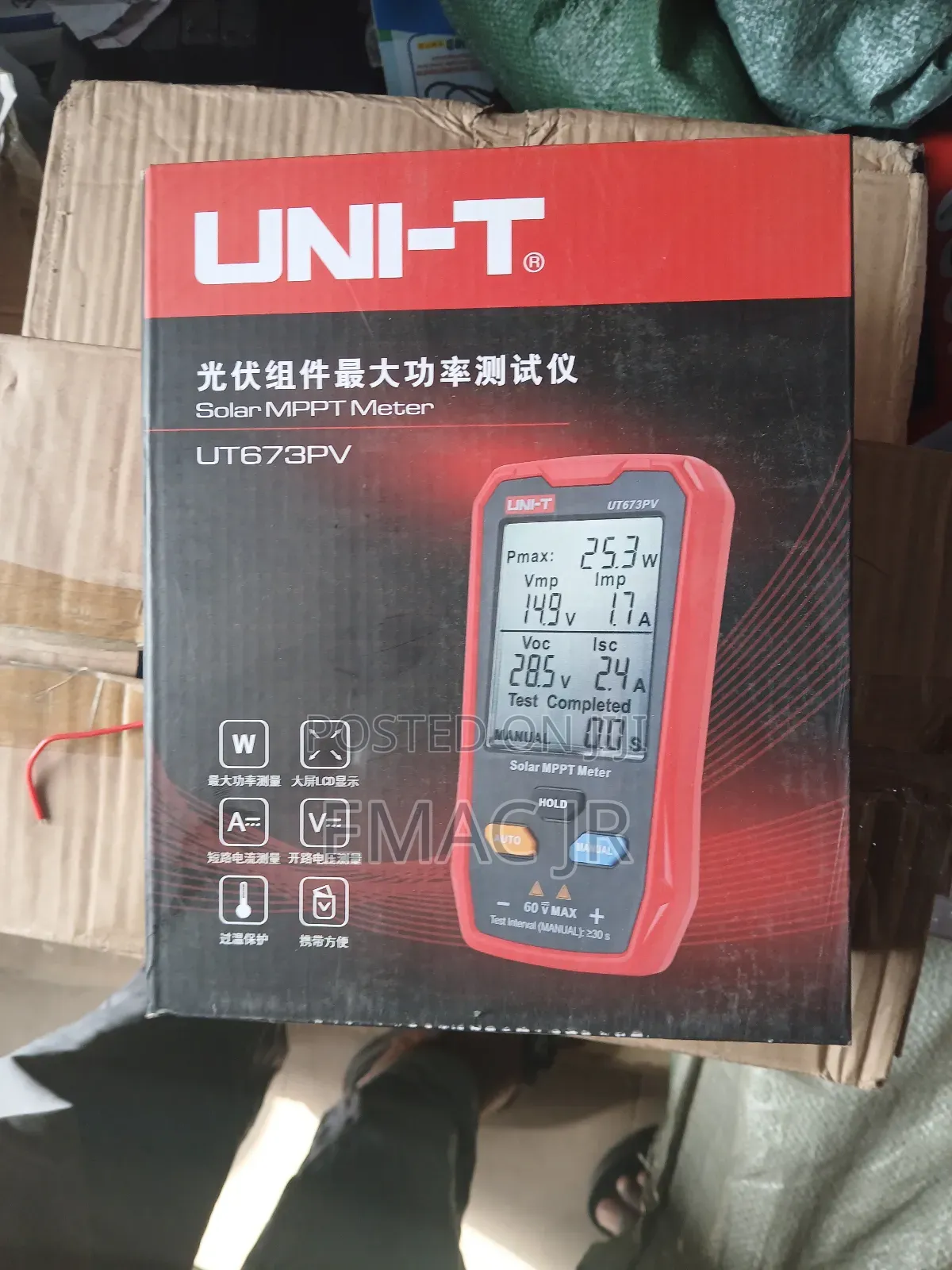The Uni-T Ut673pv Solar MPPT Meter Is a Device in Mushin - Electrical Equipment, Chiemeka ...