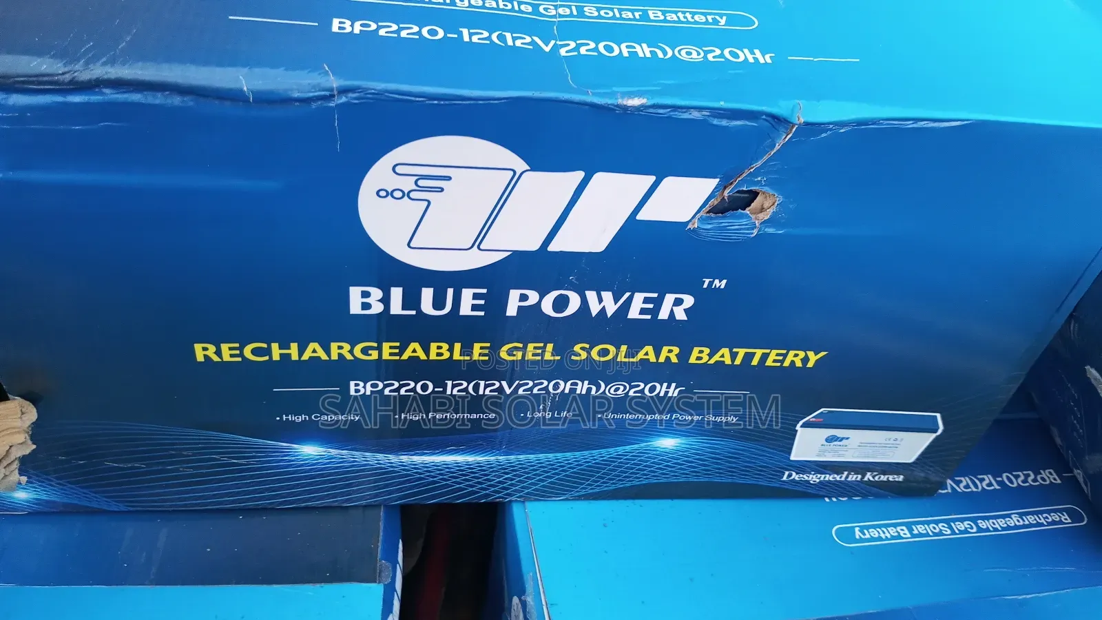 Blue Power Rechargeable Gel Solar Battery 220ah 12v in Kaduna / Kaduna ...