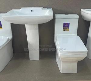 Sweethome High-Quality Ceramic Water Closet Wash Basin Set in Orile ...