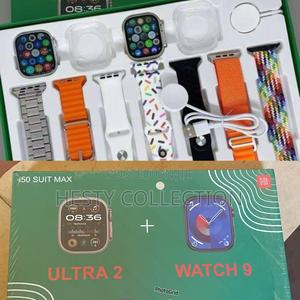 I50 Suit Double Smartwatch for Couple 7 Straps Series 9 in Ibadan ...