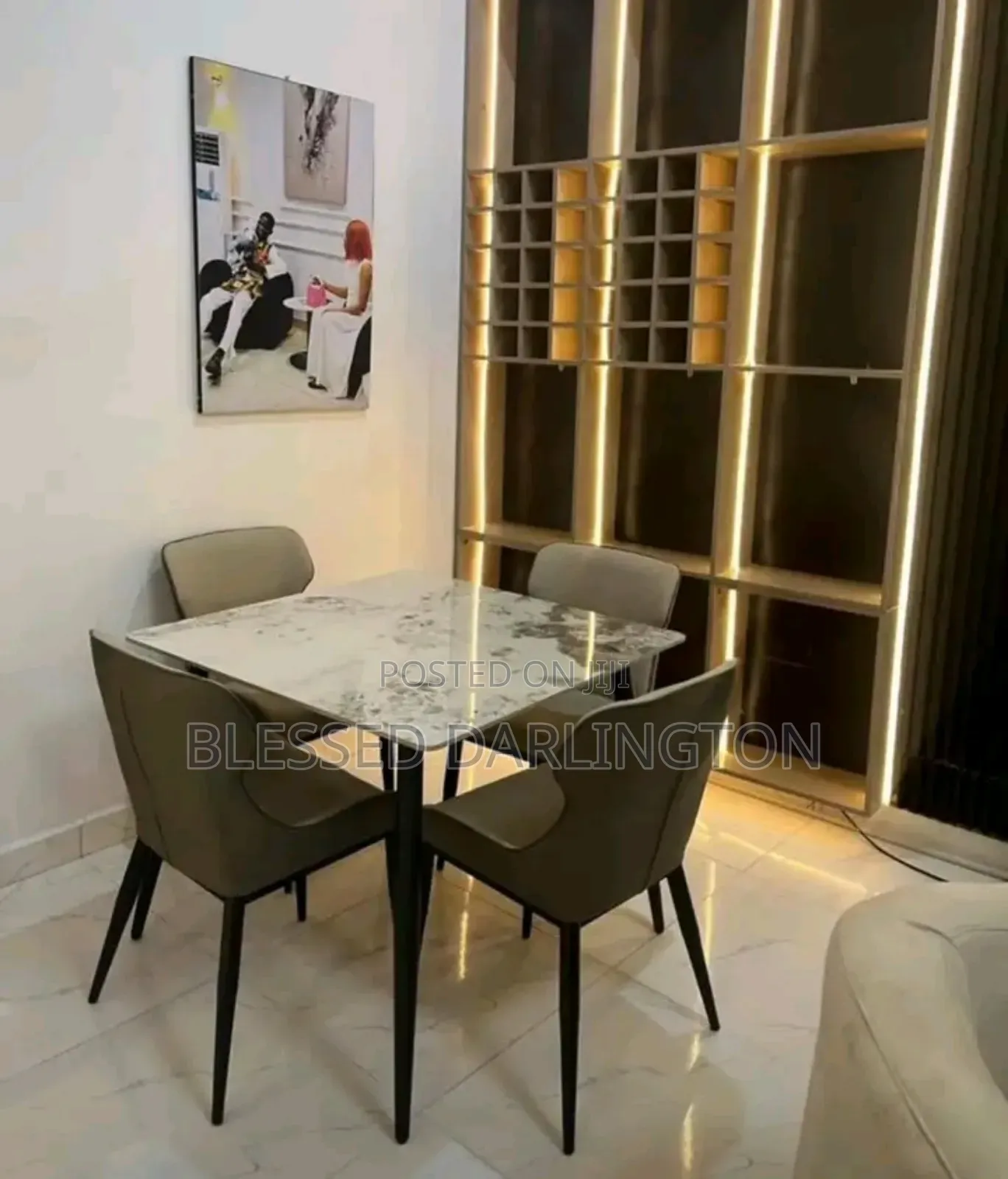 Flat Dining Top With Four Chairs in Eko Atlantic - Furniture, Blessed ...