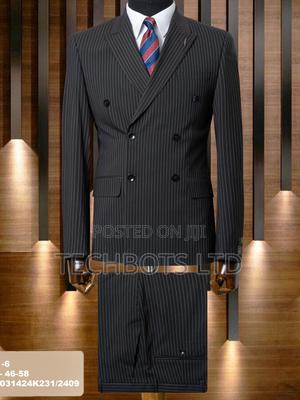 Executive Black Pinstripe Suit for Men in Ikeja - Clothing, Techbots Ltd | Jiji.ng