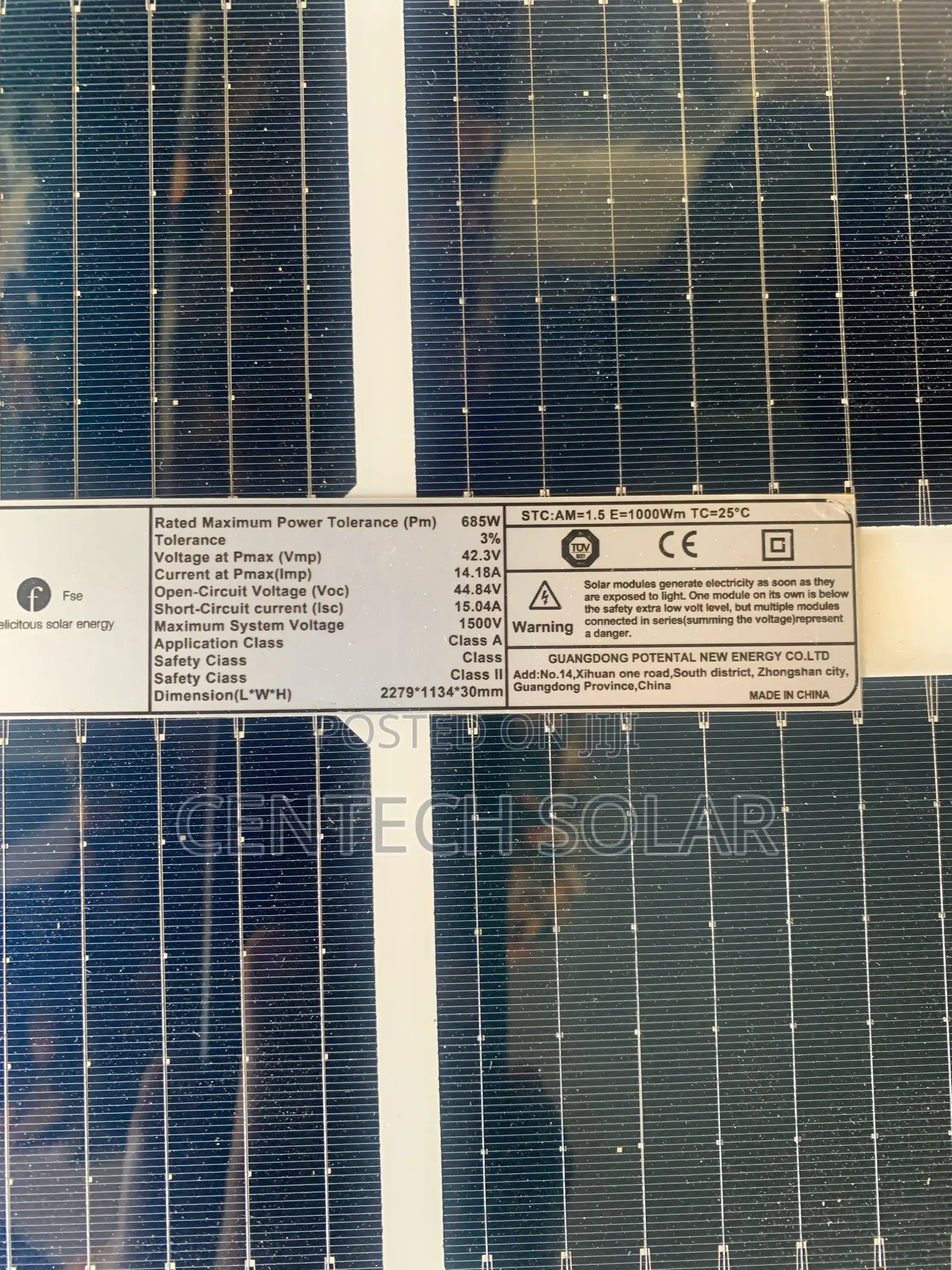Felicity Solar Bifacial Panels 685watts in Yola South - Solar Energy ...