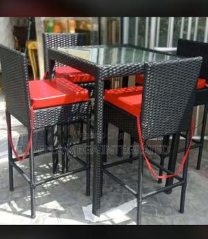 Restaurant Rattan Dining Table With 4 Seaters in Ikeja - Furniture, Ella Mega Integrated Store ...