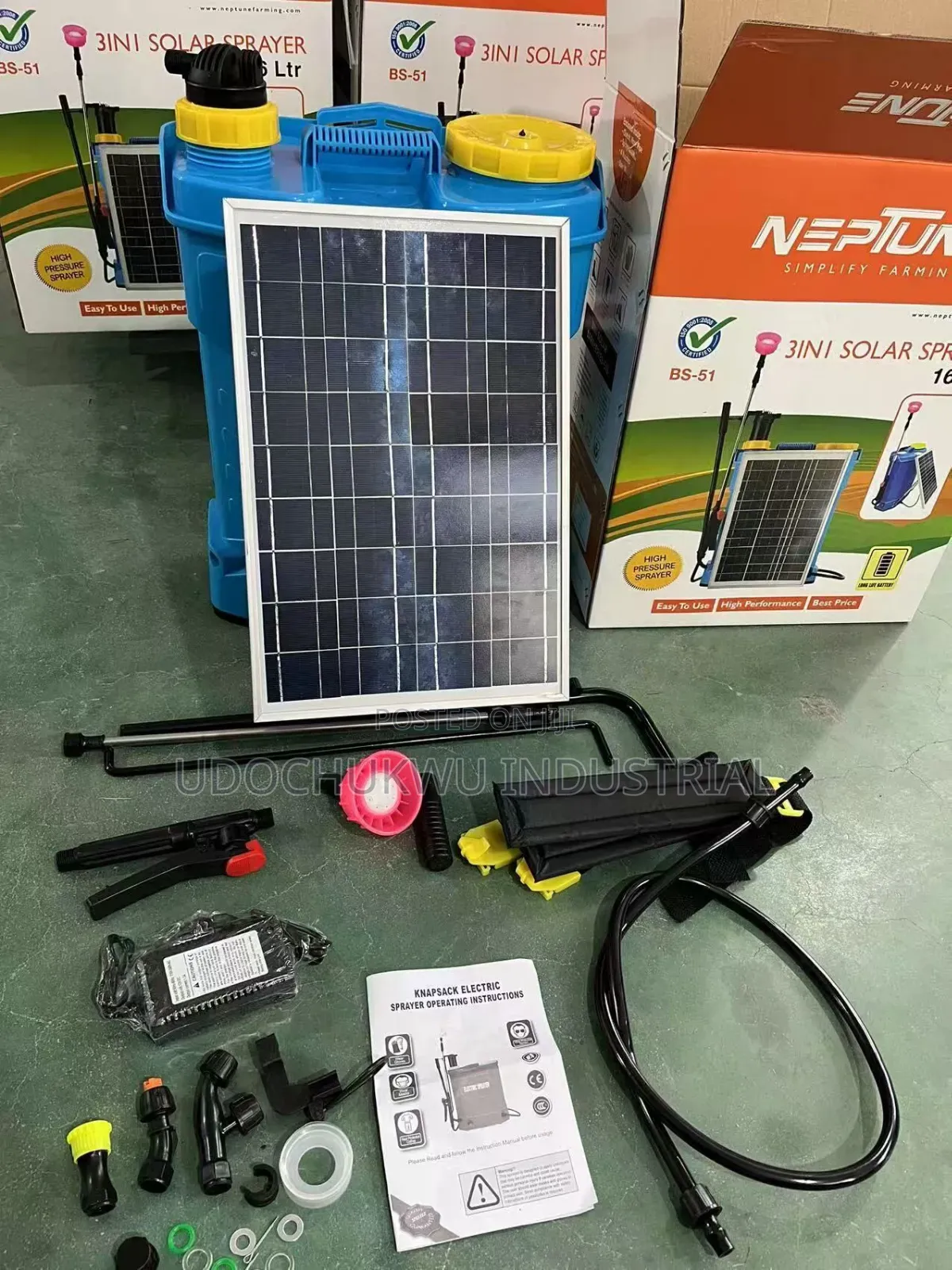 Solar Panel Knapsack Sprayer in Ikeja - Electrical Equipment, Udochukwu Industrial Equipment ...