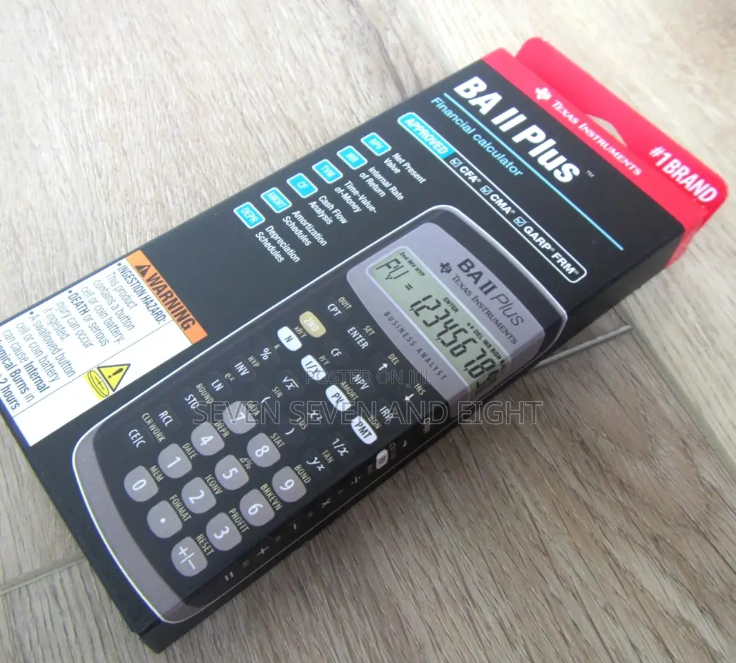 Texas Instruments 2025 Ba Ii Plus Calculator (Bulk Buy Available) in ...