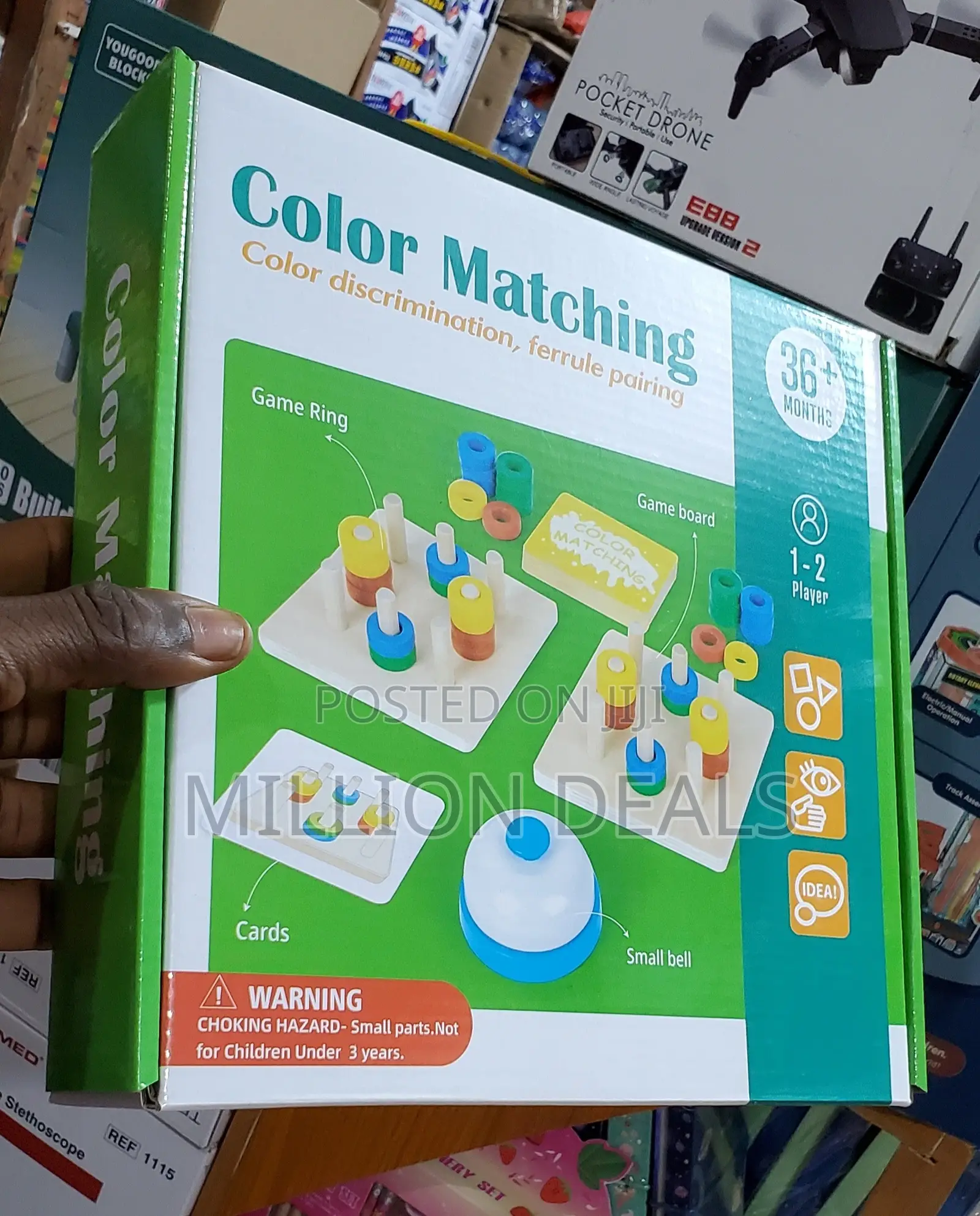 Color Matching Wooden Kids Toy Ages 3+ for sale - Million Deals Price ...