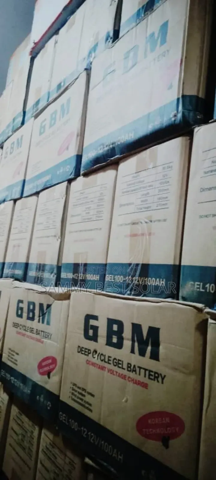 100ah-12v GBM Gel Battery Korean Technology Available Now. in Asokoro ...