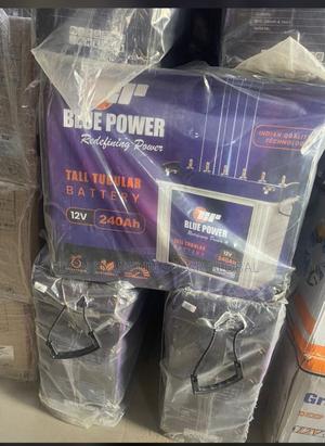 240ah-12v Blue Power Tubular Inverter Indian Battery in Eket - Solar ...