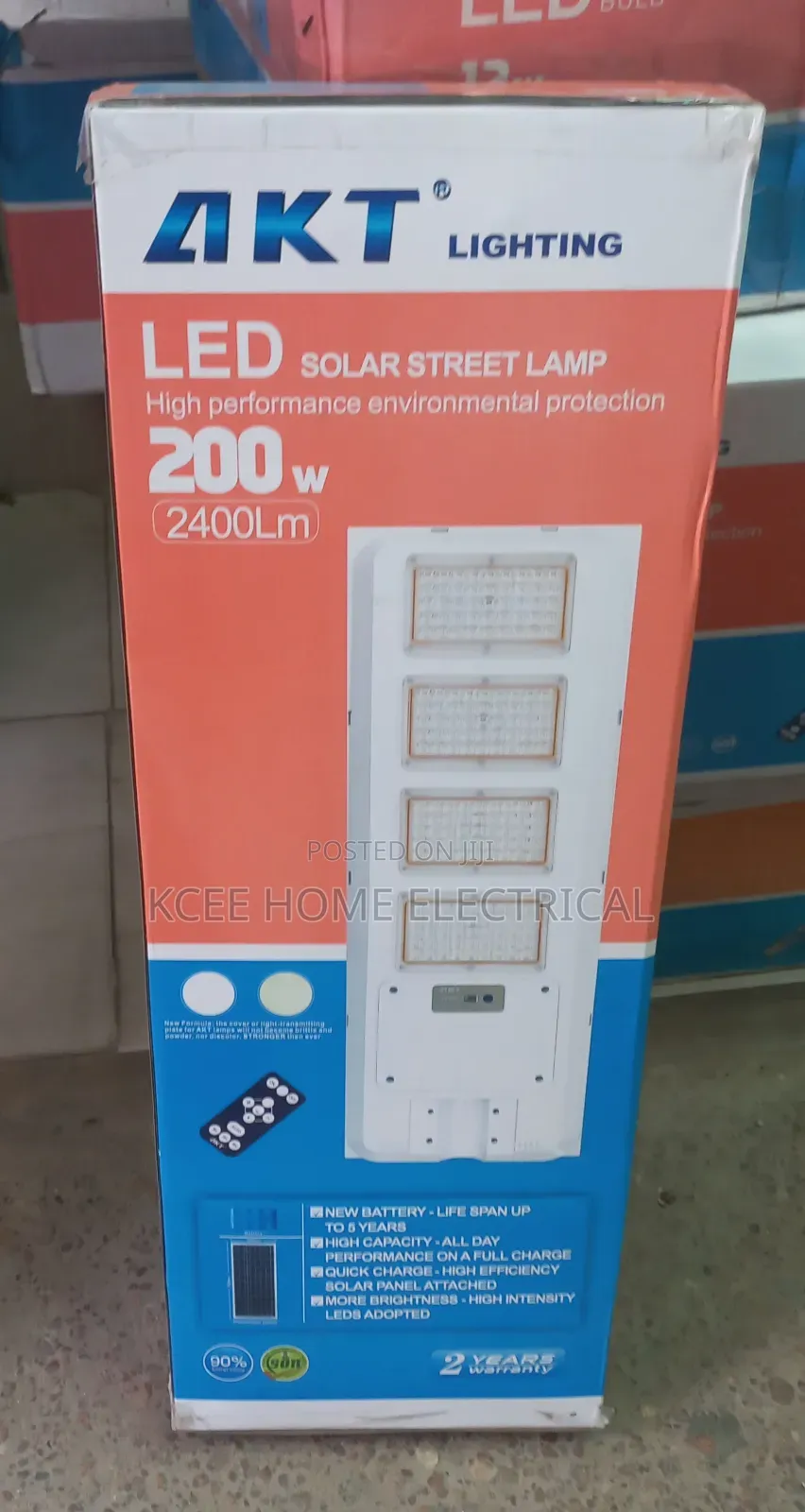200w Akt All-in-One Solar Street Light With Remote Sensor for sale ...
