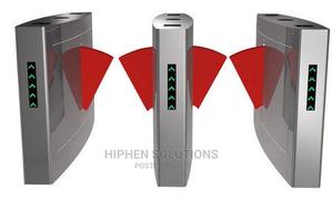 Retractable Turnstile Entry Systems Card Reader Flap Barrier Gate in ...