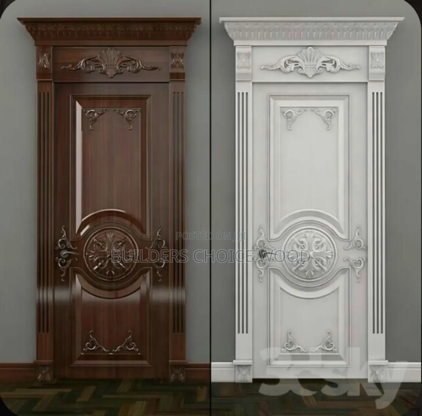 Grafted Wooden Doors in Ajah - Doors & Security, Builders Choice Wood ...