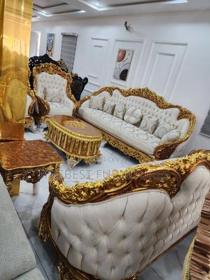 Complete Set of High Classic Imported Royal Fabric Sofa Chai in Ajah ...