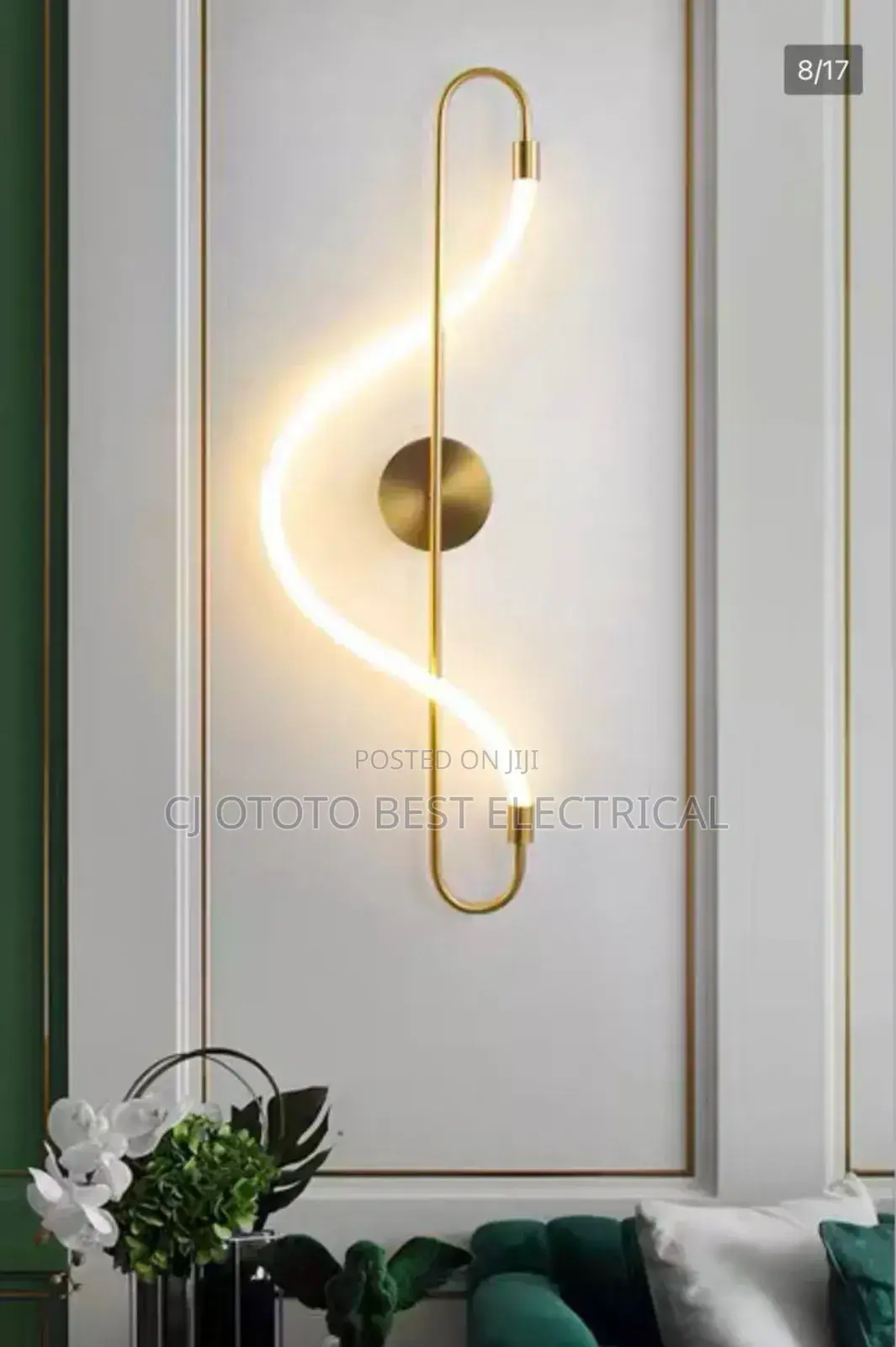 Led Luxury Wall Light Gold Black Body Available in Ojo - Lighting, Cj ...