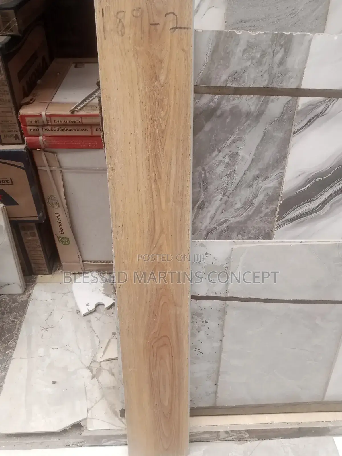 SPC Wooden Flooring With Relay.Size:20x120cm in Orile - Building ...
