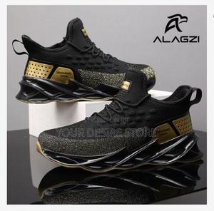 Alagzi 2024 Men Casual Noble Running Sneakers - Black/Gold in Lagos ...