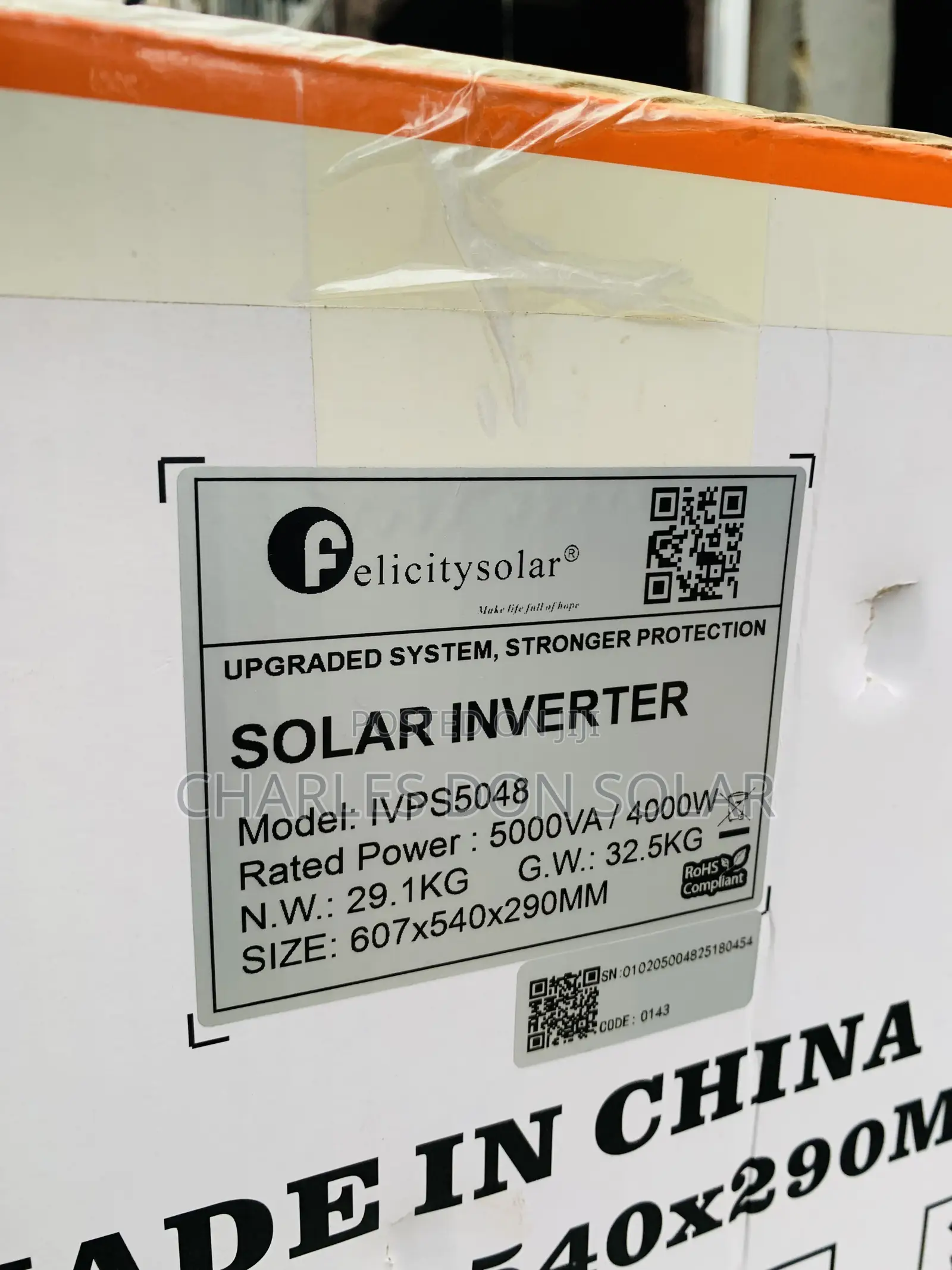 Felicity Inverter 5kva 48v in Abeokuta South - Solar Energy, Charles ...