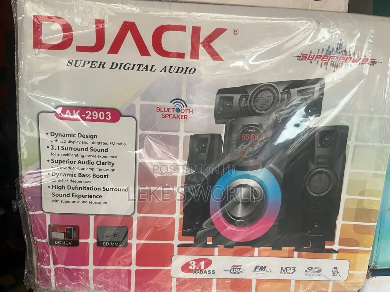 Djack 3.1ch Home Theater in Ojo - Audio & Music Equipment, Leke's World ...