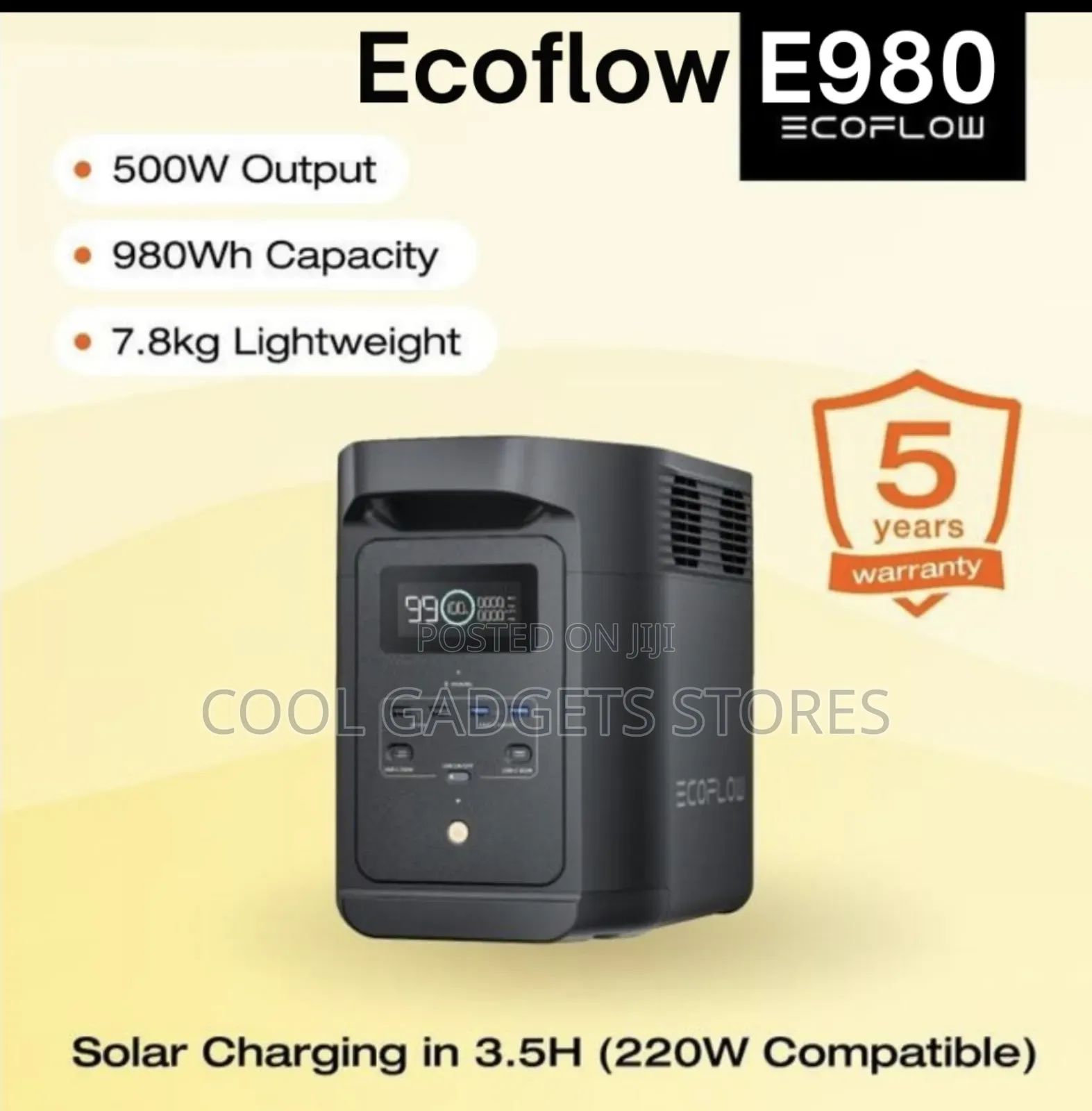Ecoflow 980wh 500w E980 Portable Solar Generator in Ibadan - Electrical ...