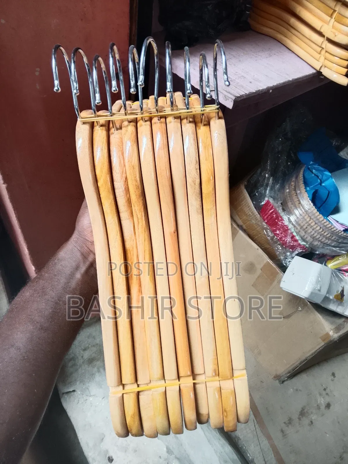 10 Set Wooden Clothes Hanger Without Clips in Lagos Island (Eko ...