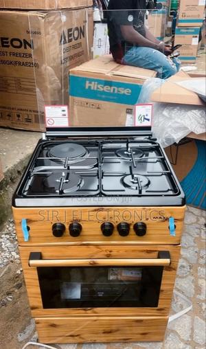 Maxi Wooden (3 Gas, 1 Electric) Standing Gas Cooker & Oven for sale ...