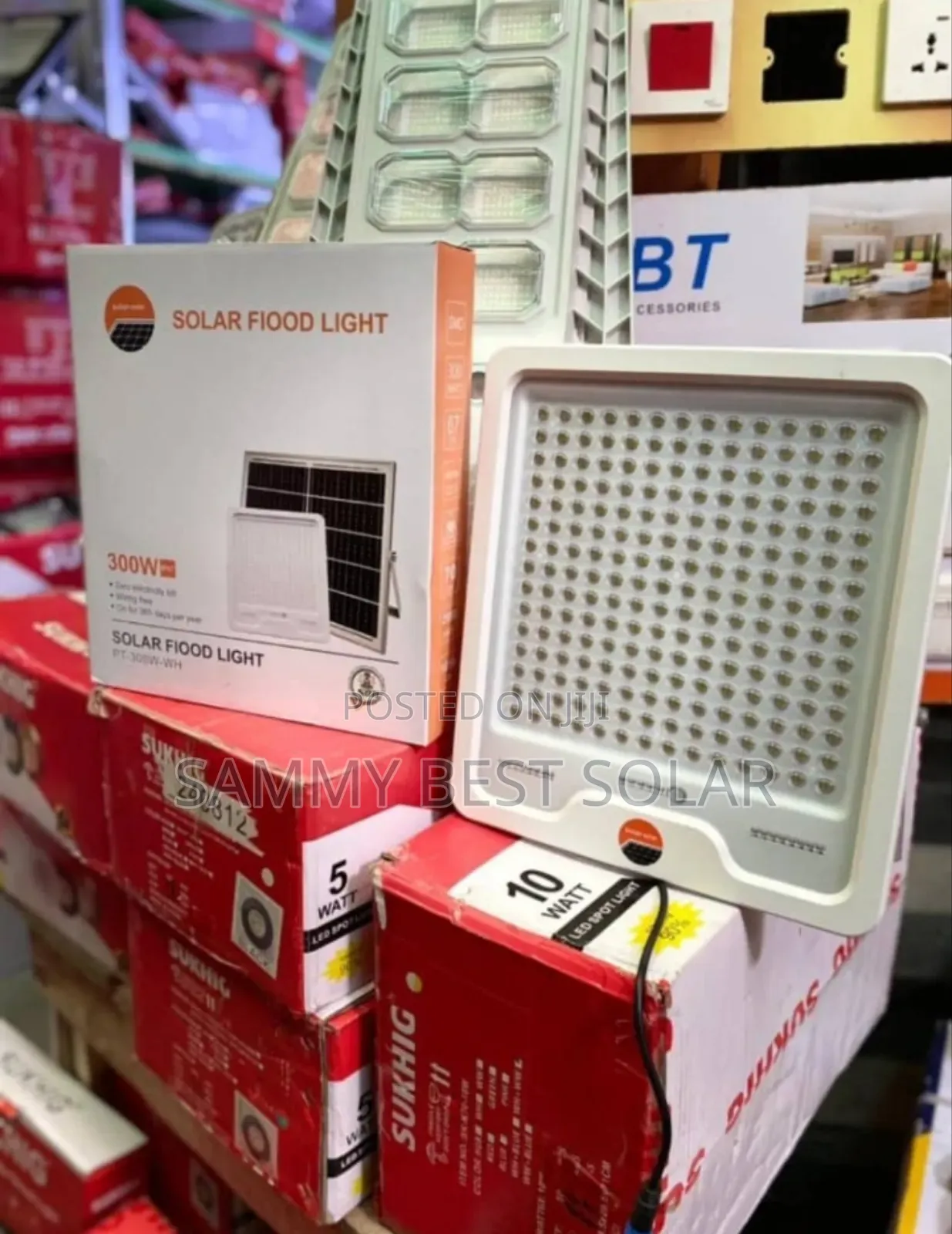 300 Watts Putian Solar Flood Light for sale - Sammy Best Solar Price: ₦ ...