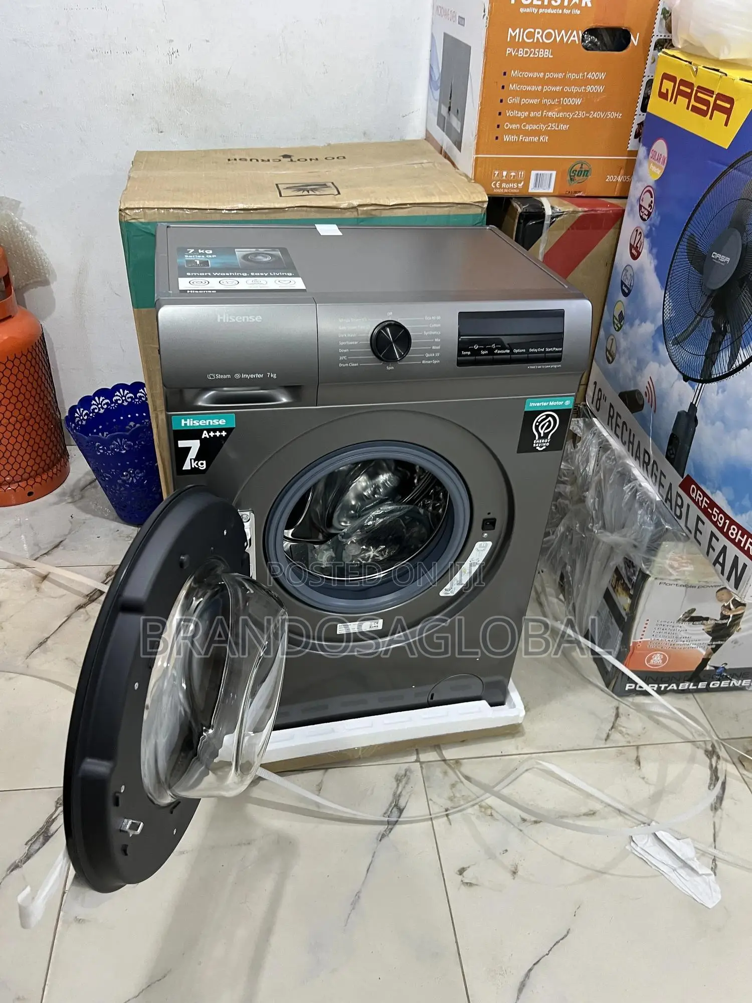 Hisense 7kg Auto Front Load Smart Inverter Washing Machine in Ojo ...