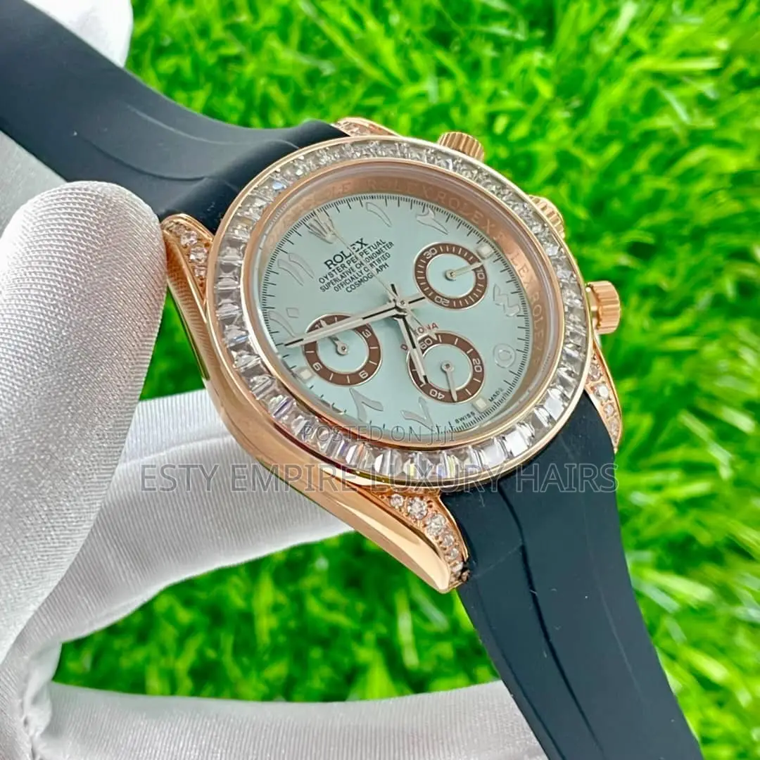 High Quality Luxury Stone Daytona Rubber Wristwatch in Lagos Island ...