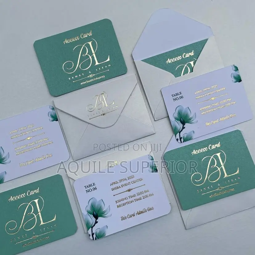 Custom Branded Access Cards For Parties in Ikoyi - Printing Services ...