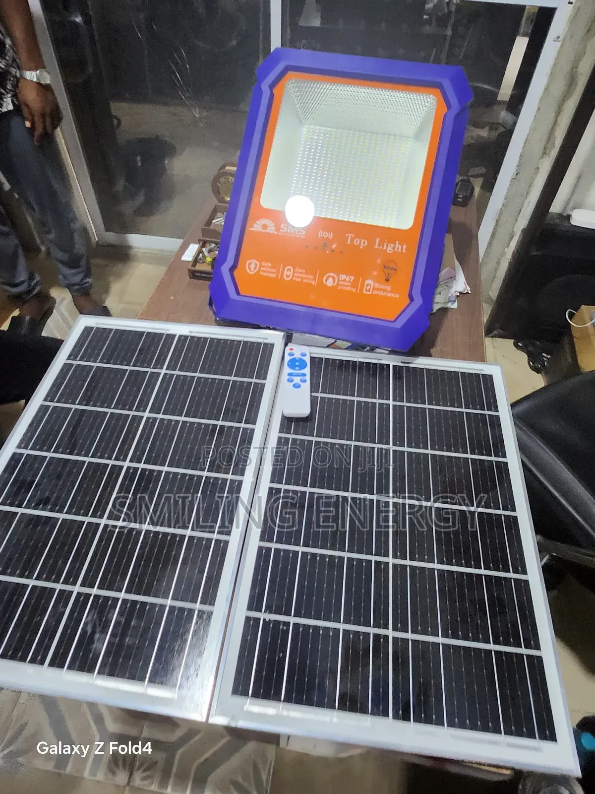 SMS Flood Light 1000watt All in Solar in Ikeja - Solar Energy, Smiling ...