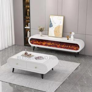 Fireplace Tv Stand and Center Table in Wuye - Furniture, Blessed Stevo ...