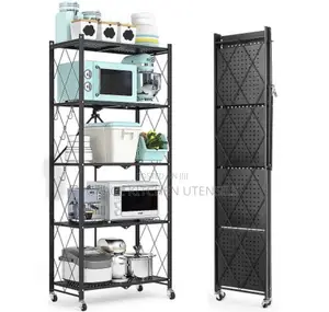 5-layer Folding Mobile Steel Shelving Unit in Ojo - Storage ...