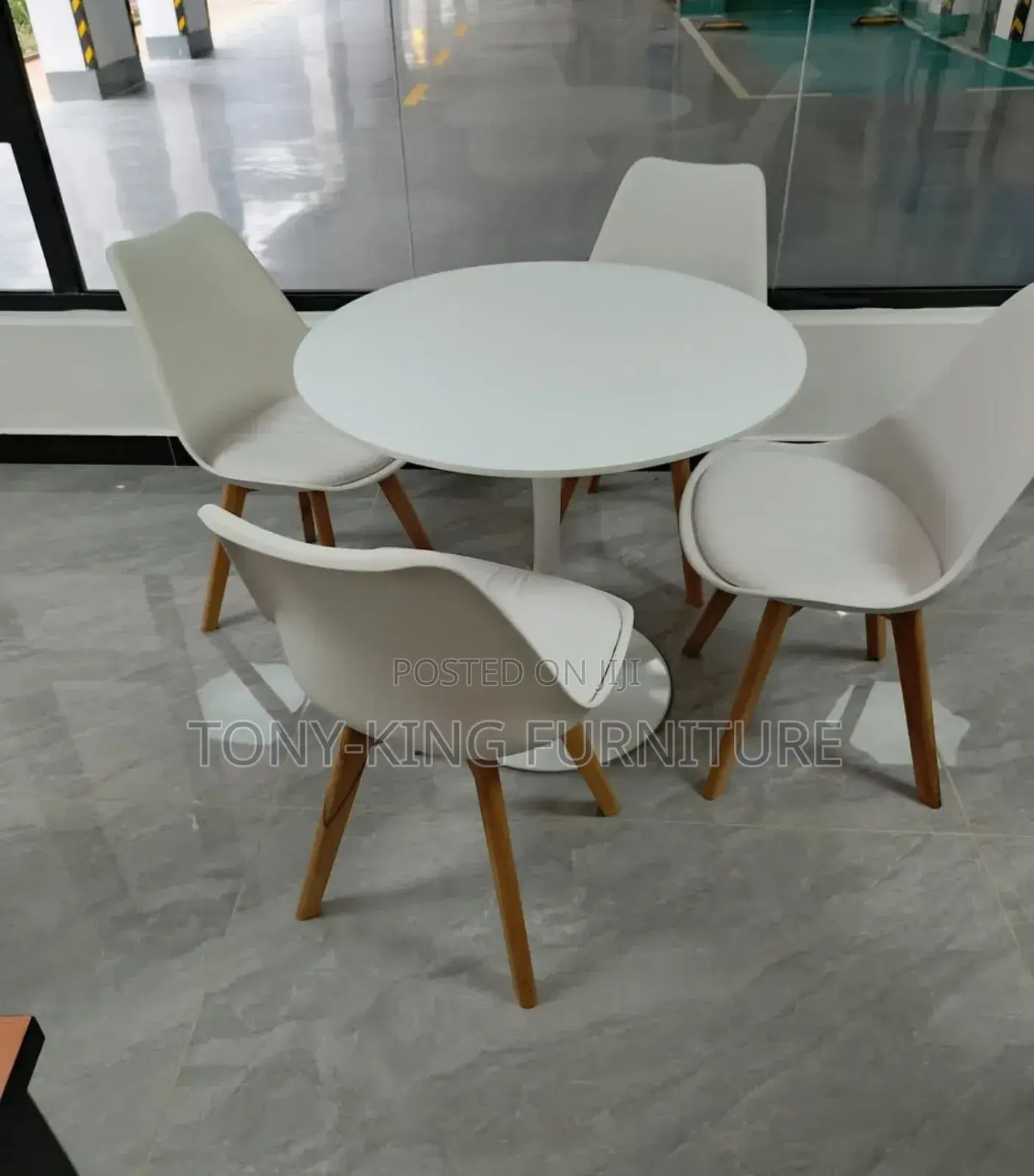 Imported Round Wooden Top One Pool Dining Table With 4-Chair in Epe ...