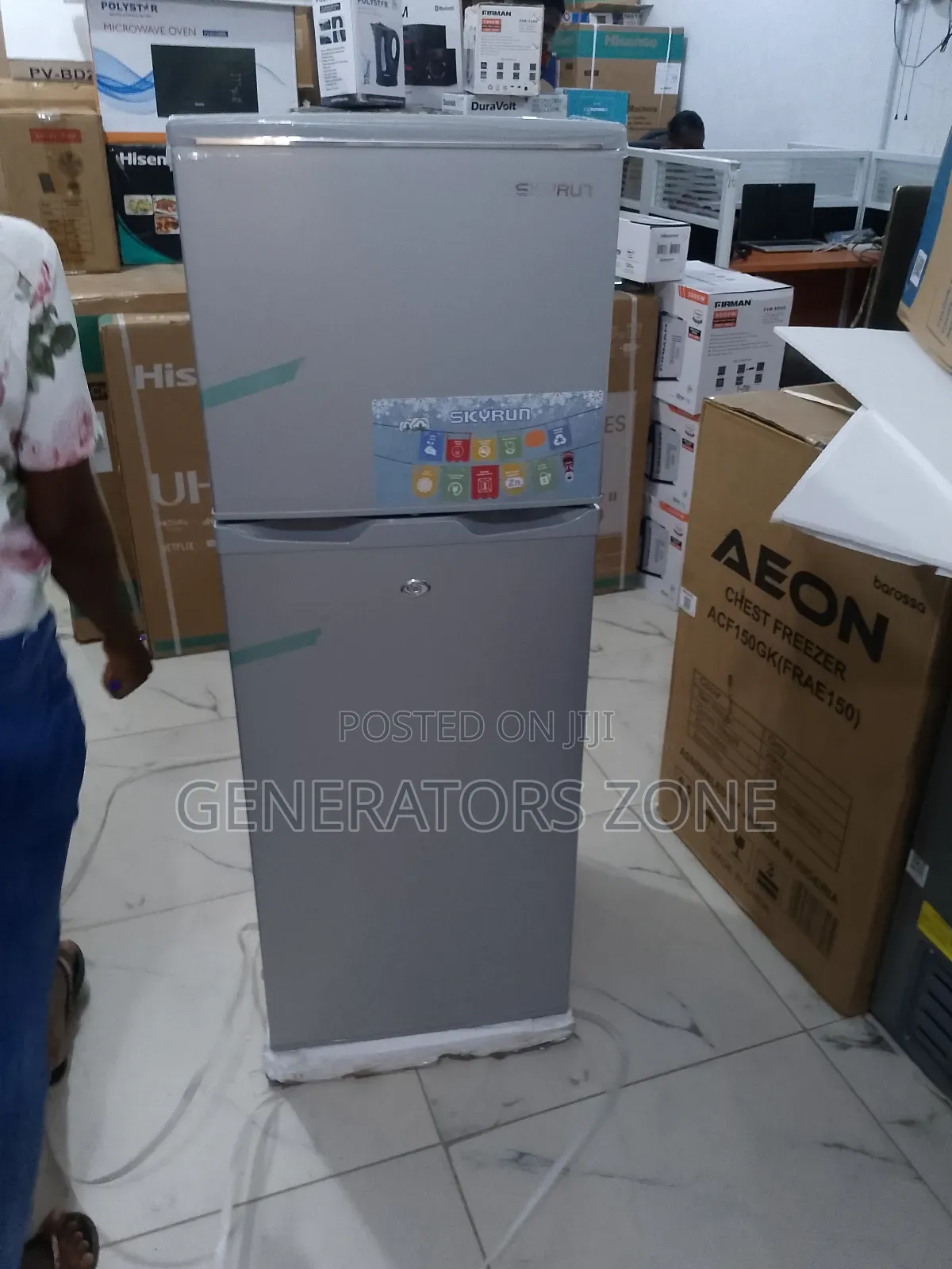 Skyrun 138hc Double Door Refrigerator 138l – Reliable, and Efficient in Orile - Kitchen ...