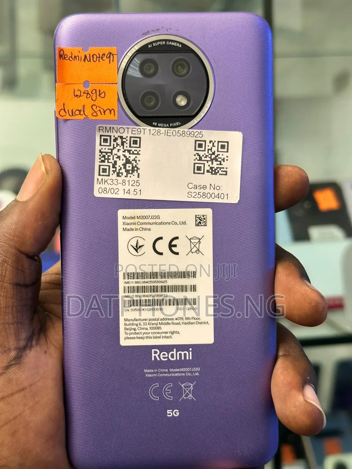 Xiaomi Redmi Note 9T 128 GB Purple in Ikeja - Mobile Phones, David Dat ...