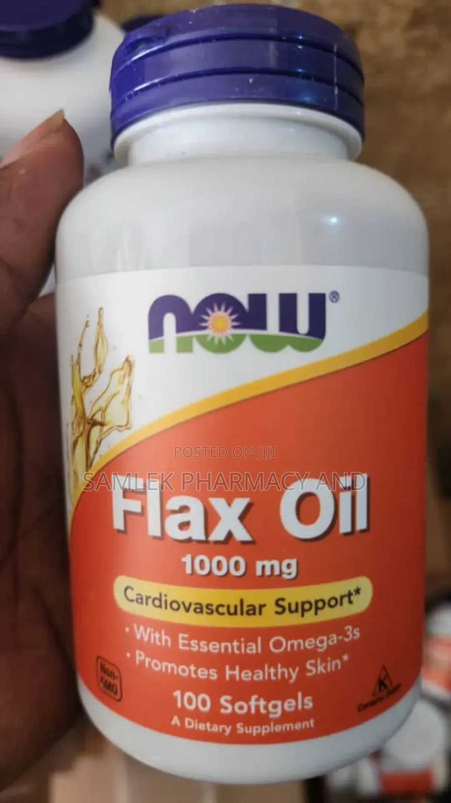 Now Foods Flax Oil 1000mg-cardiovascular Support -100softgel in Lagos ...