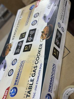 Safety Thermocool Table Top Gas Cooker Stainless Duo | 2hob (Tgc-2sa ...
