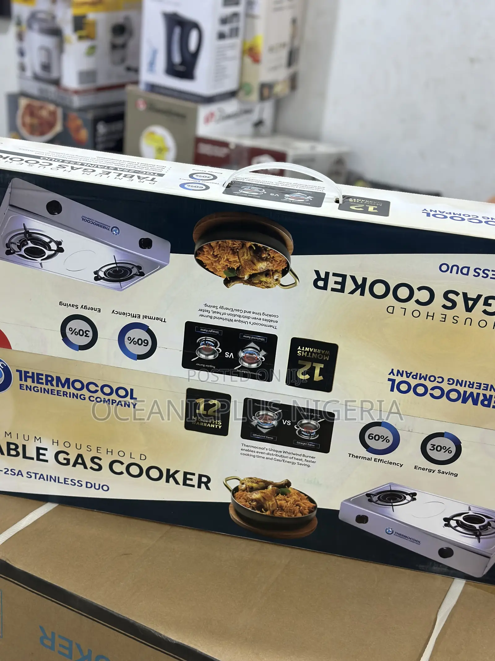 Prime Heat Thermocool Table Top Gas Cooker Duo | 2hob (Tgc-2sa) in ...