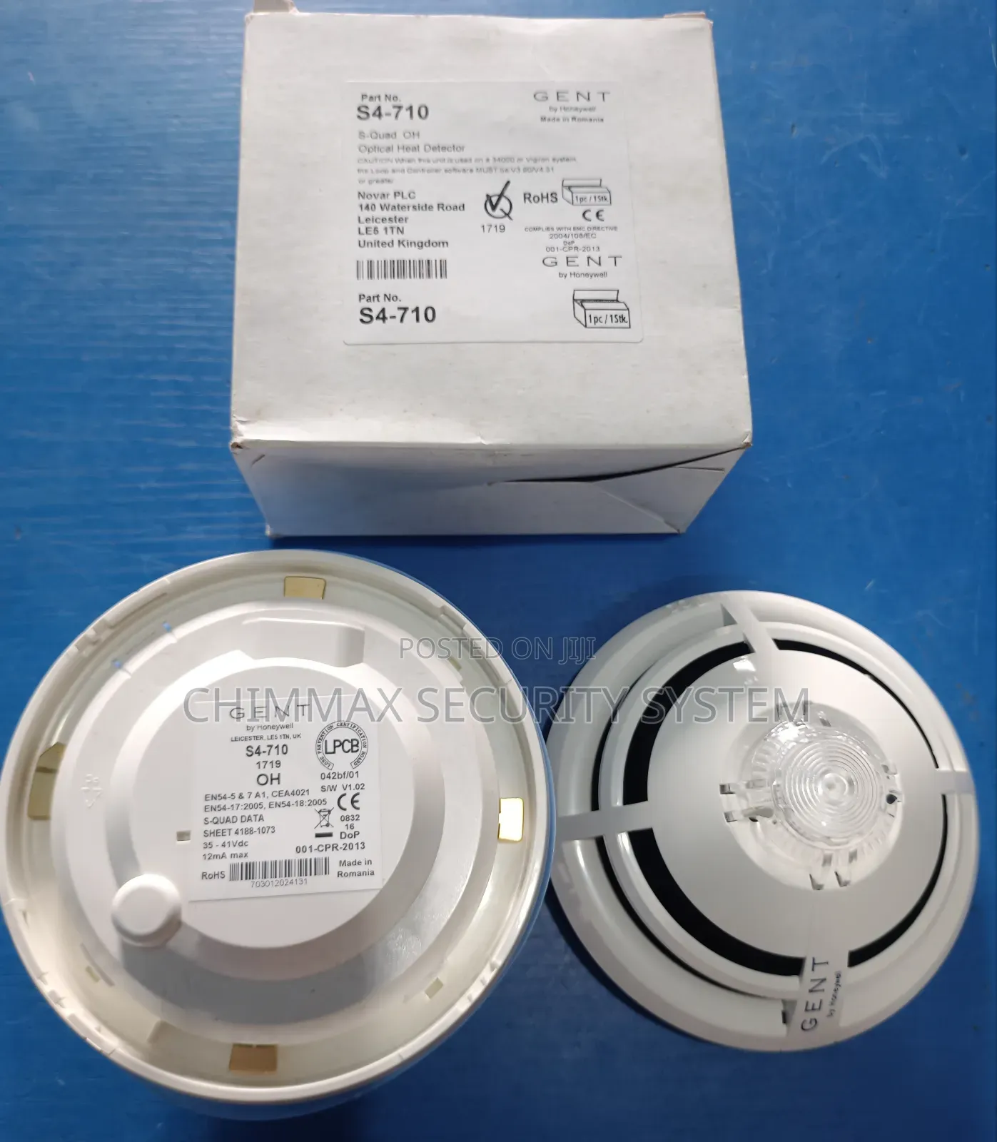 S4-710 Gent Vigilon S-quad Optical Smoke / Heat Detector for sale ...