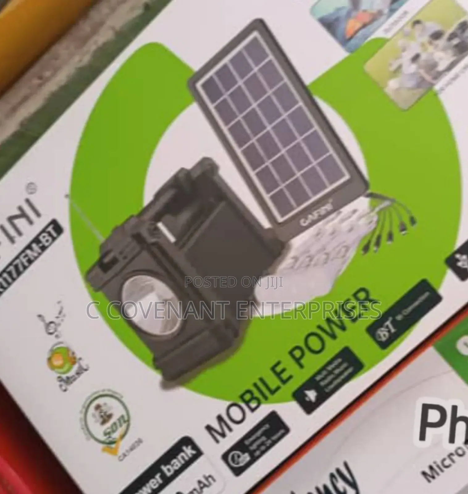Cafini Mobile Solar Power Bank/Kit With 4 Bulbs and Panel in Ogudu ...