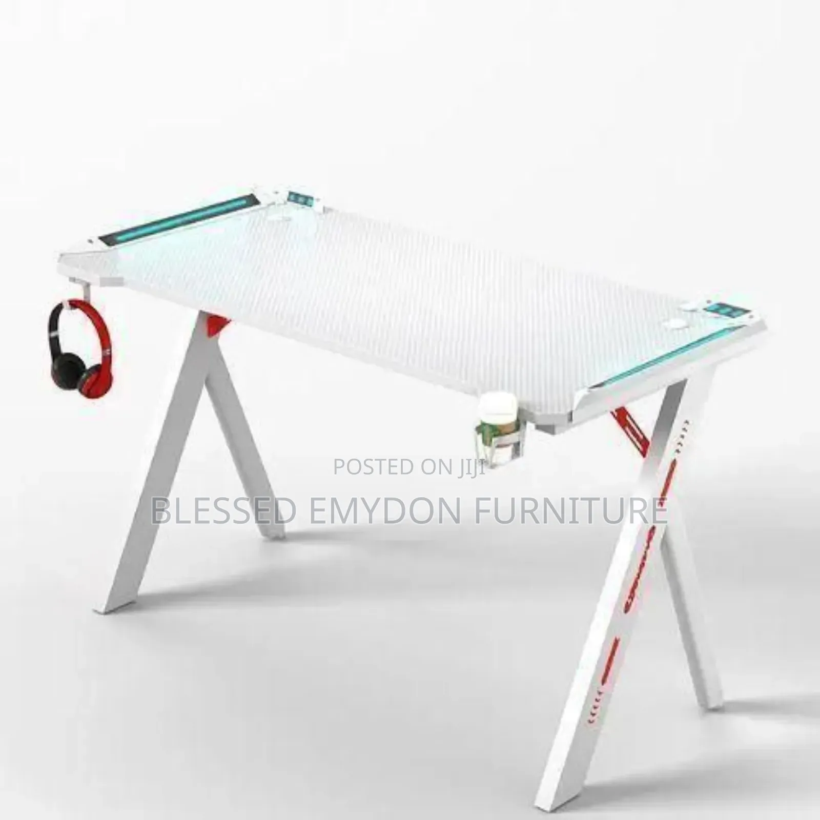 Modern Y Leg Shaped RGB Led Lights Gaming Table 1.2metre in Lekki ...
