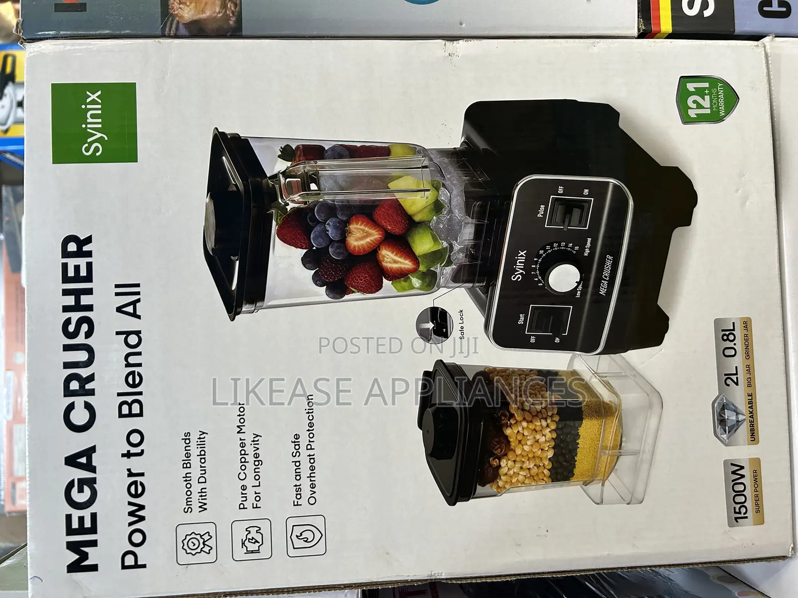 Syinix Mega Crusher Blender 1500w in Lagos Island (Eko) - Kitchen Appliances, Likease Appliances ...