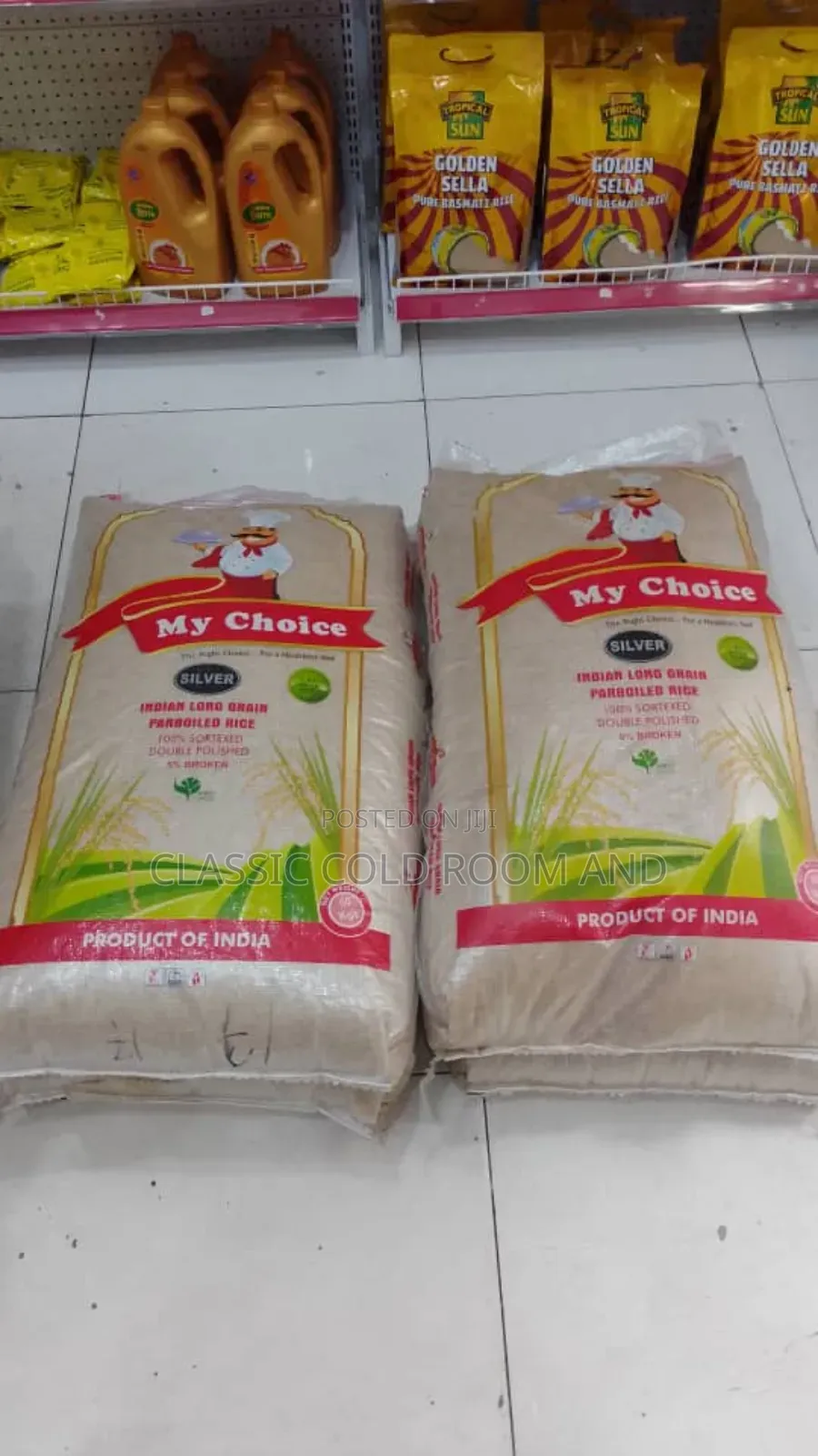 My Choice Silver Indian Long Grain Rice 50kg Available in Lekki - Food ...