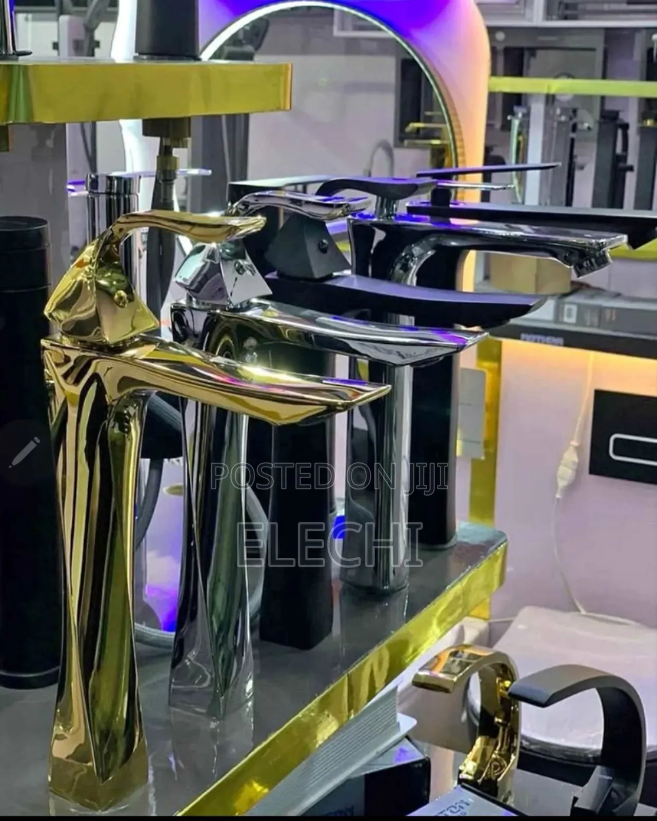 Long Basin Mixer Tap Cabinet Mixer Tap Gold Black in Ikoyi - Plumbing ...