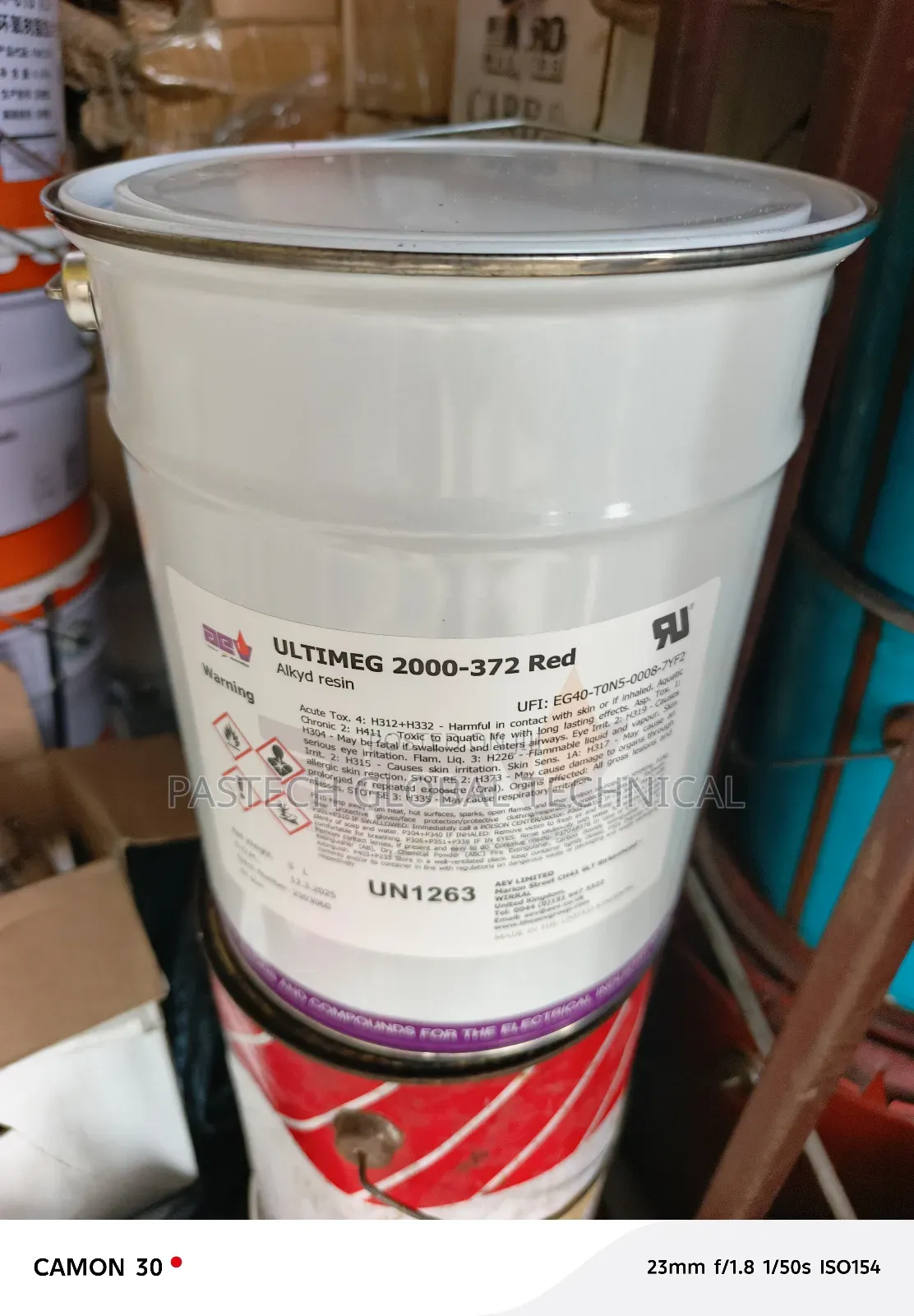 Ultimeg 2000-372 Electrical Red Varnish 5l for sale - PASTECH GLOBAL ...