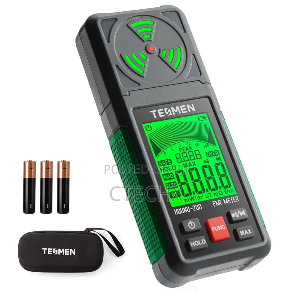 Emf Meter 3-in-1 Portable Electromagnetic Field Radiation Detector in ...