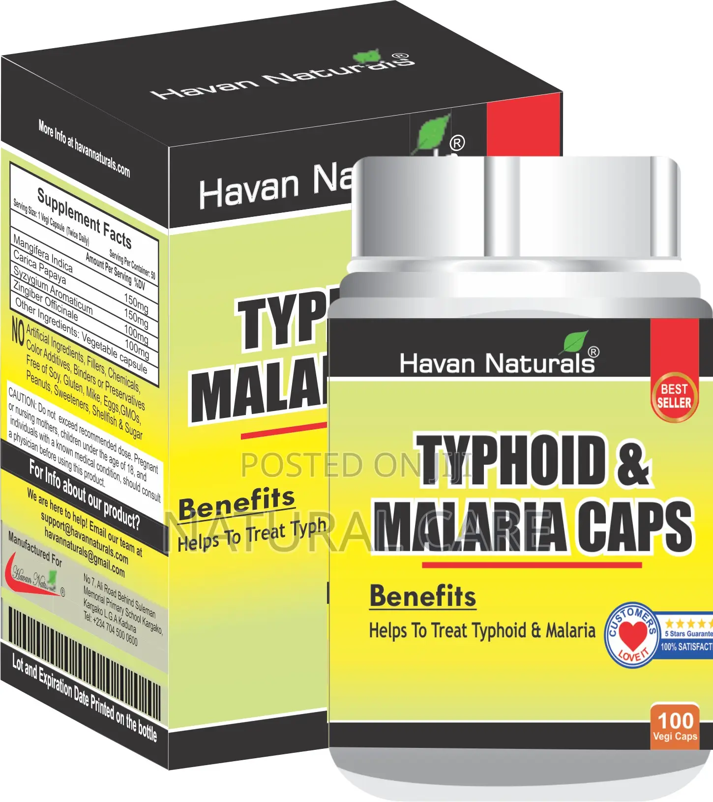 Typhoid Malaria Caps in Jabi - Vitamins & Supplements, Natural Care ...