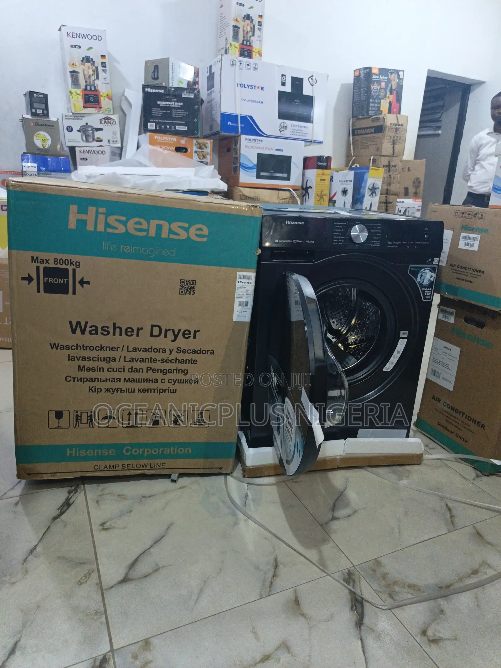 Time Saving Hisense 10.5kg Wash 6kg Dry Washing Machine(Wm1043bt-Wd3s ...