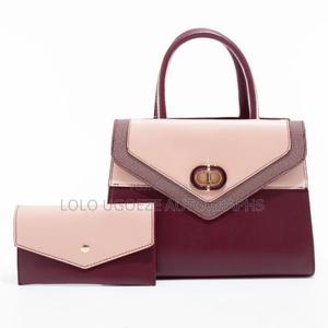 Qaza Jiali Wine Handbag With Matching Purse in Yaba - Bags, Lolo Ugoeze ...